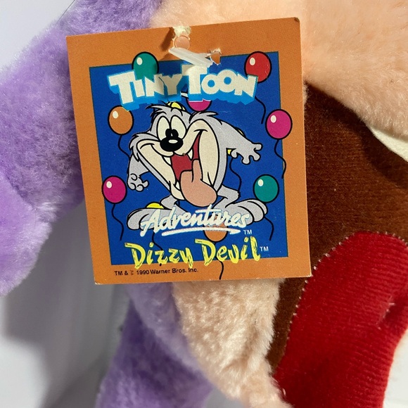 Toys | Vintage 199 Tiny Toons Dizzy Devil 10 Plush Tazmanian Devil Baby ...
